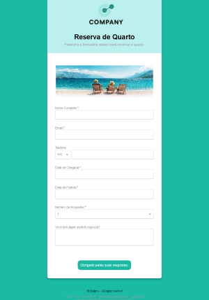Modelos de Formulários de Reserva & Agendamento | Mailpro™ | Mailpro